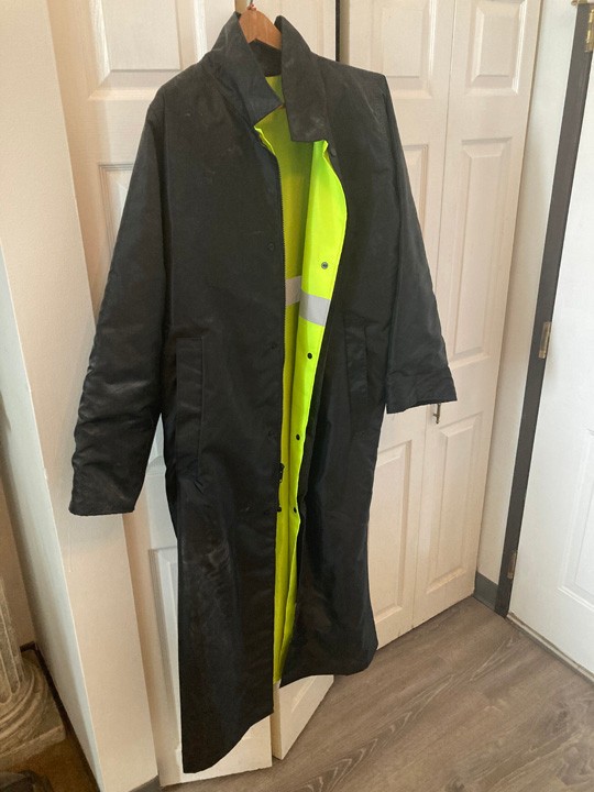 Galls HiVis Reversible raincoat - Men's Medium | eBay