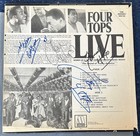 Four Tops Live - vinyl album - Autographed by All 4 Original Members ...