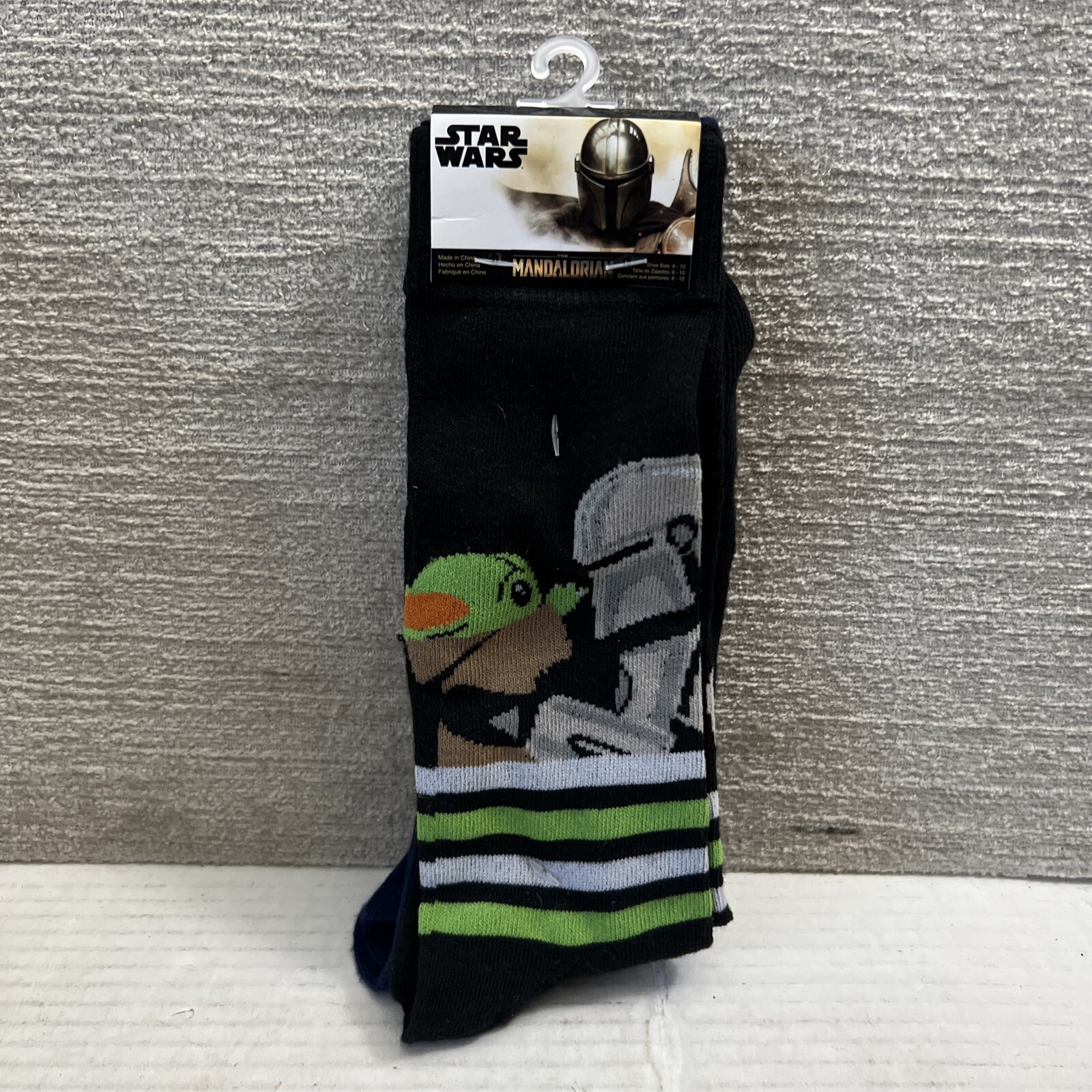 Mandalorian Socks 2 Pack Disney Star Wars Unisex Adult 6-12 Baby Yoda ...