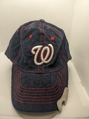 Washington Nationals Blue Corduroy Baseball Hat Cap Miller Lite Bottle ...