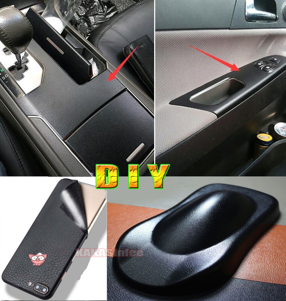 Bubbles Free Matte Car Interior Leather Grain Texture Film Vinyl Wrap ...