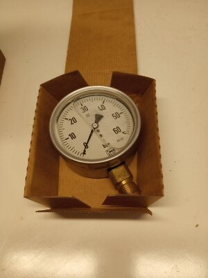 New NOS Kobold Messring Glycerin Filled 0-60 Pressure Gauge #RF-72 ...