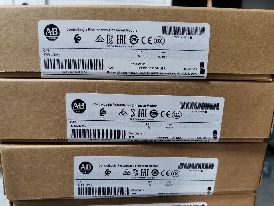 New Factory Sealed AB 1756-RM2 SER A ControlLogix Redundancy Enhanced ...
