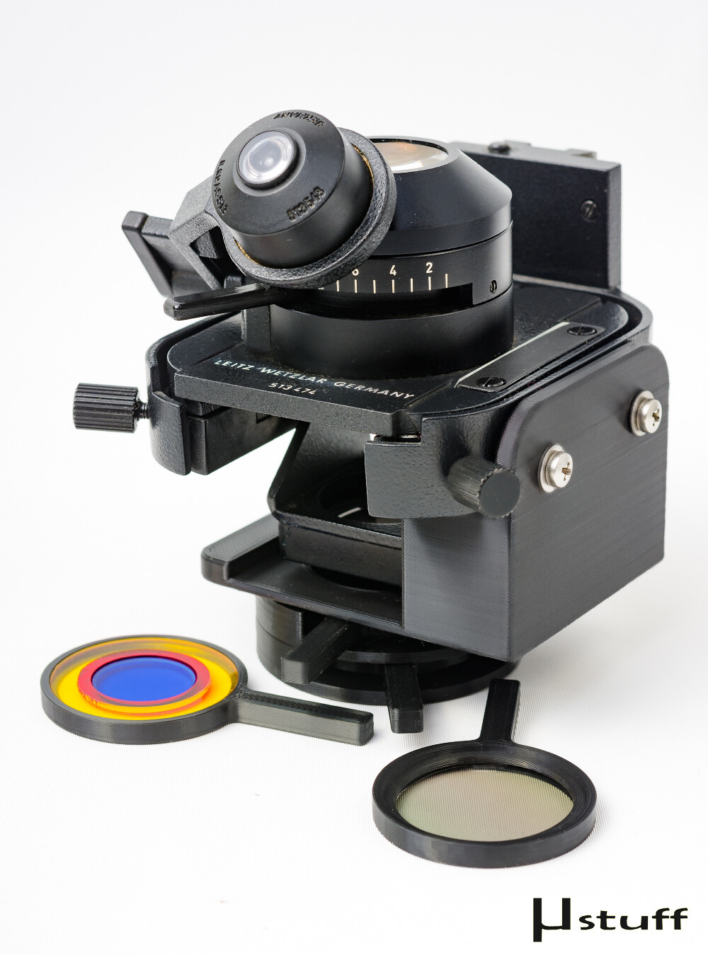 Leitz Laborlux Dialux microscope condenser lollipop filter holder set ...