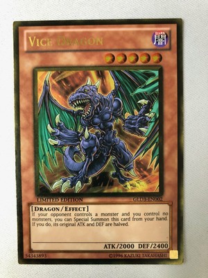 Yugioh Vice Dragon GLD3-EN002 Gold Rare Limited Edition NM | eBay