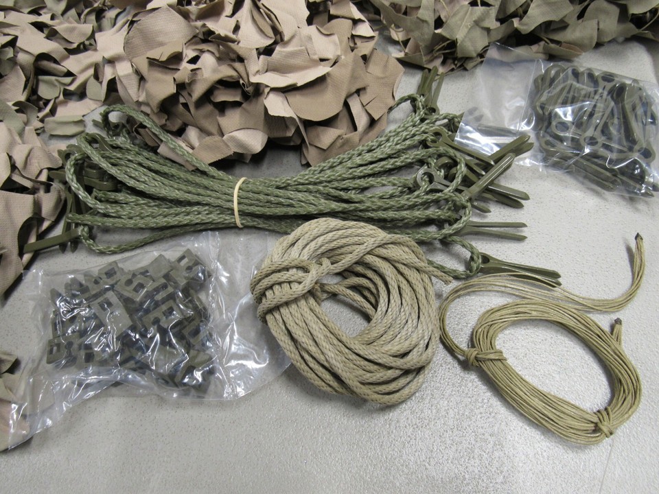 US Military Desert Camouflage Screening System Netting Repair Kit NOS ...