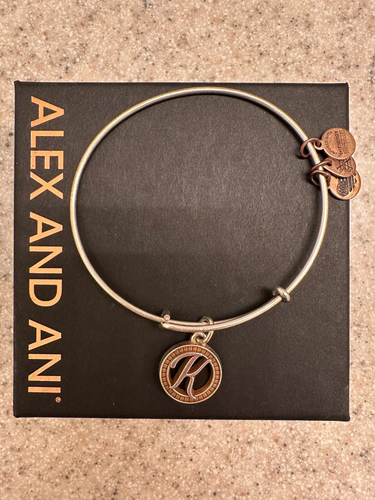 Alex and Ani Monogram Initial K Bangle Bracelet | eBay