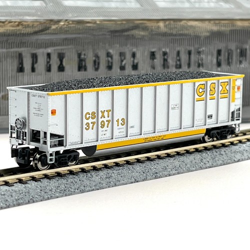 Kato N Scale CSX Bethgon Twin Tub Coalporter with Load CSXT 379713 | eBay