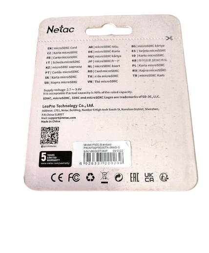 NETAC 64GB Micro Sd Card Mini Class 10 Tf Memory Card Brand New | eBay