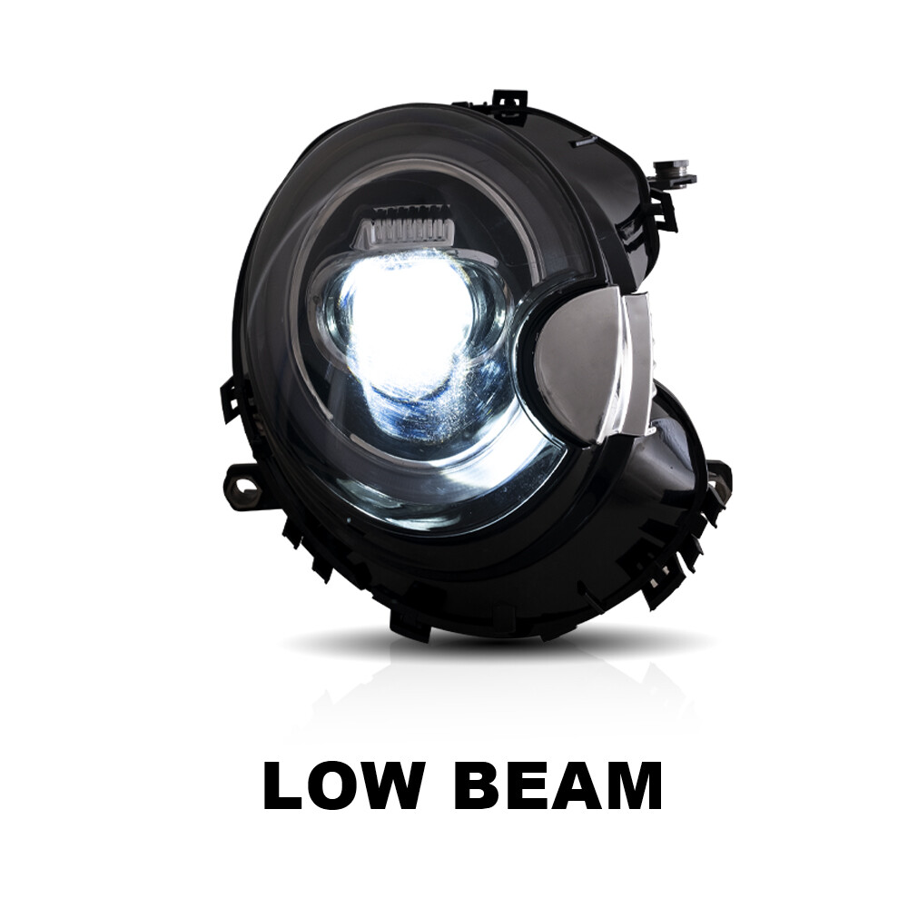 Pair LED DRL F56 Style Headlights Sequential For Mini Cooper R55 R56 ...