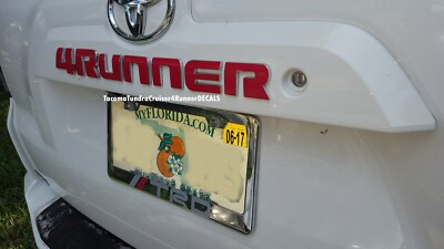 FITS Toyota 4Runner Rear Emblem Decal 2010 11 12 13 14 15 16 17 18 19 ...