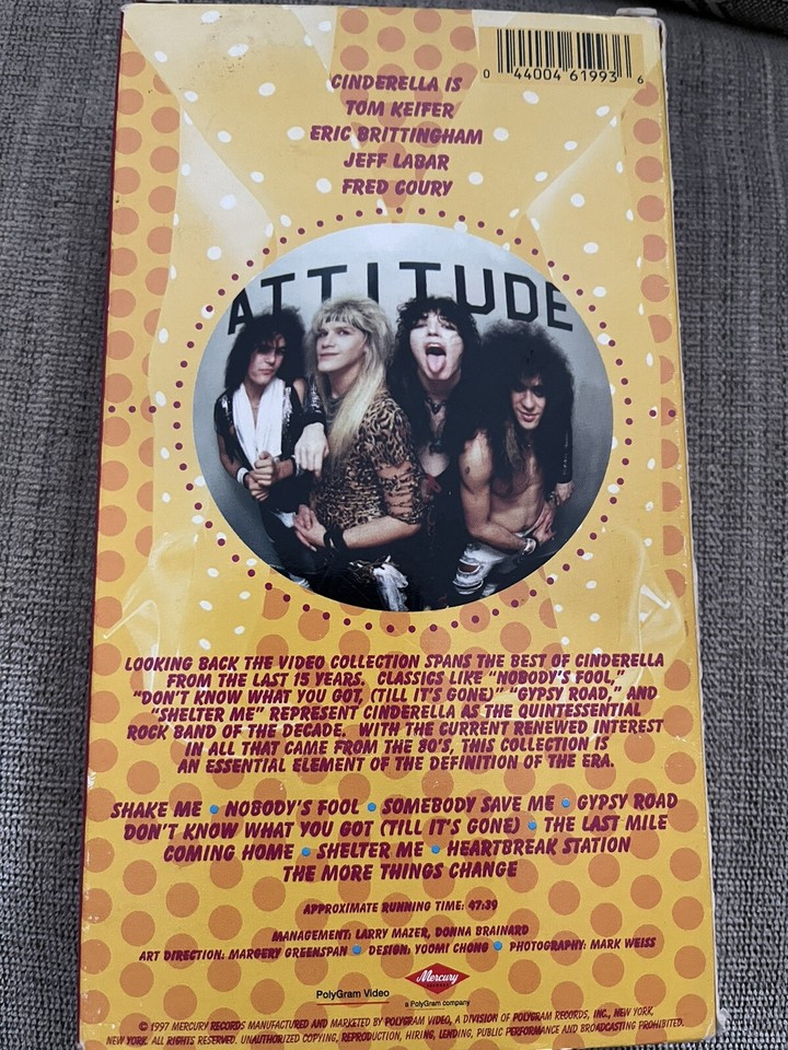 Cinderella - Looking Back: The Video Collection (VHS, 1997) | eBay