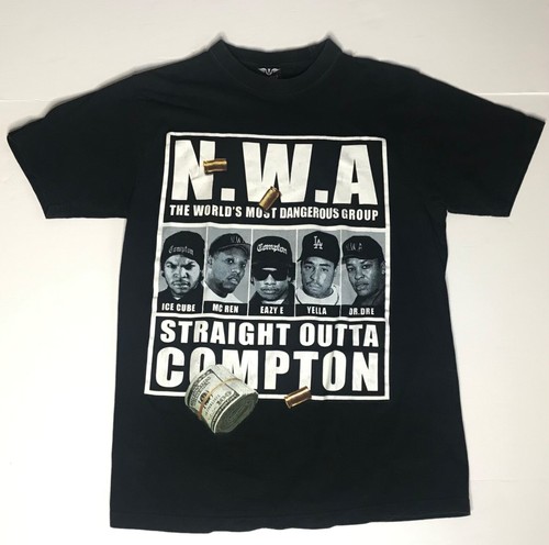 N.W.A. Rappers Vintage T Shirt - Straight Outta Compton - ICE CUBE ...