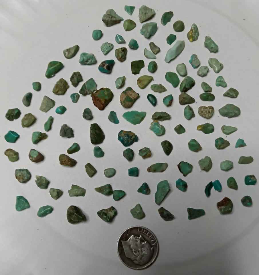 100 Genuine Turquoise Chips Nuggets Small Stones Inlay Jewelry Repair ...