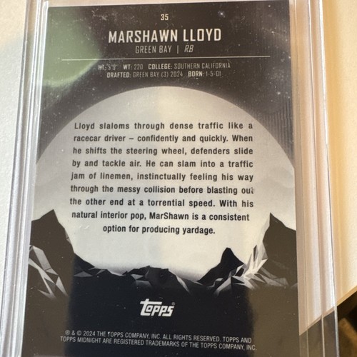 2024 Topps Midnight Marshawn Lloyd 18/25 | eBay