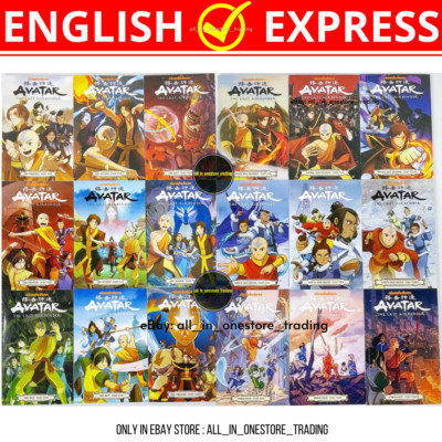 AVATAR English 18 Books Full Complete The Last Airbender Cartoon Grafic ...