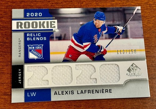 2020-21 SP Game Used - Alexis Lafreniere Rookie Relic Blends - Card #RB ...