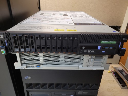 IBM Power8 Server S822 2 x 10-CORE 3.42GHZ 384GB 2 x 600GB HDD DVD | eBay