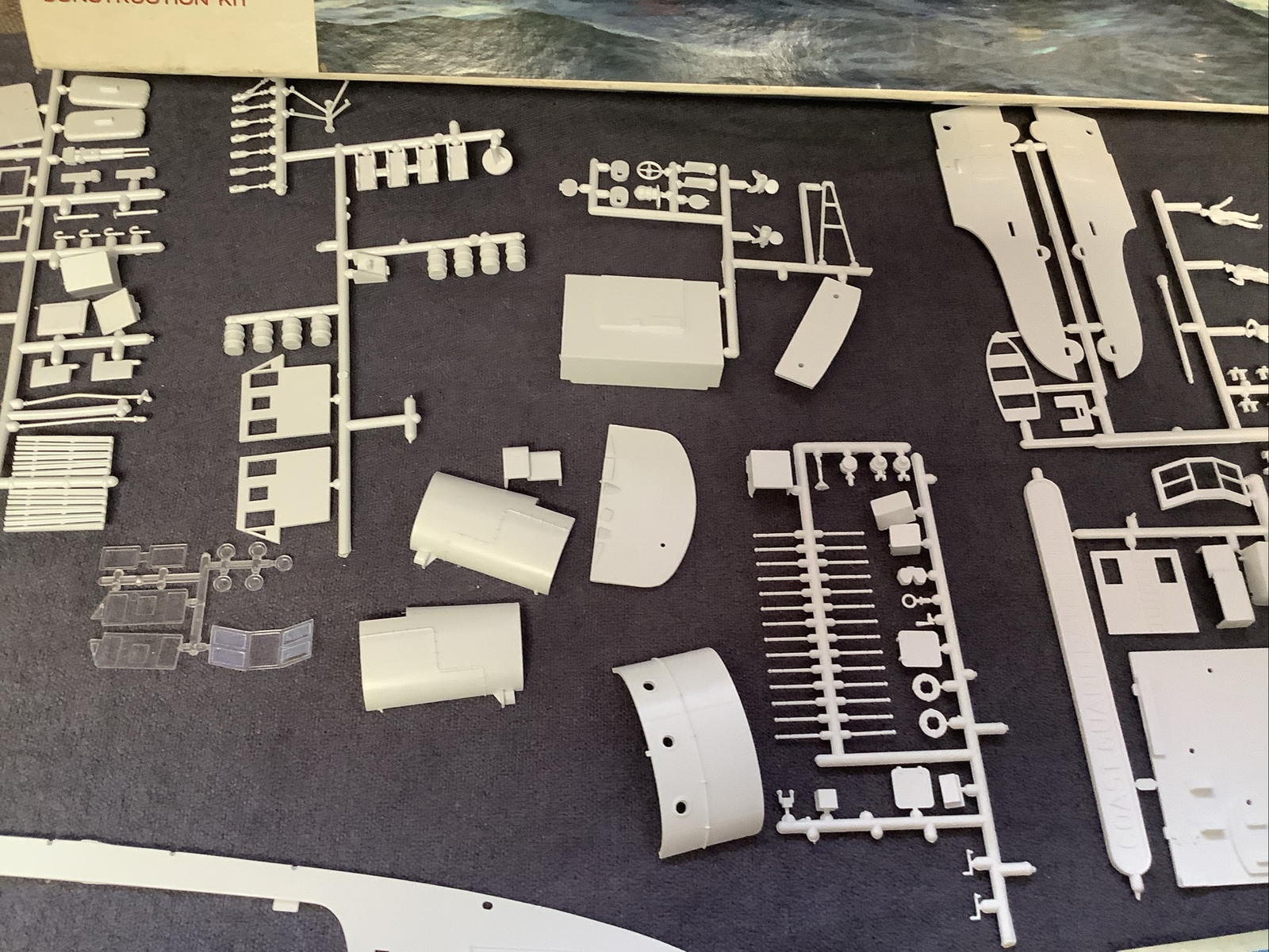 Two Vintage Model Boat Kits Heller, Lindberg Line Incomplete Parts Only ...