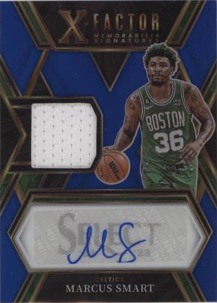 2022-23 Panini Select - X-Factor Memorabilia Signatures Blue Prizm #XFS ...