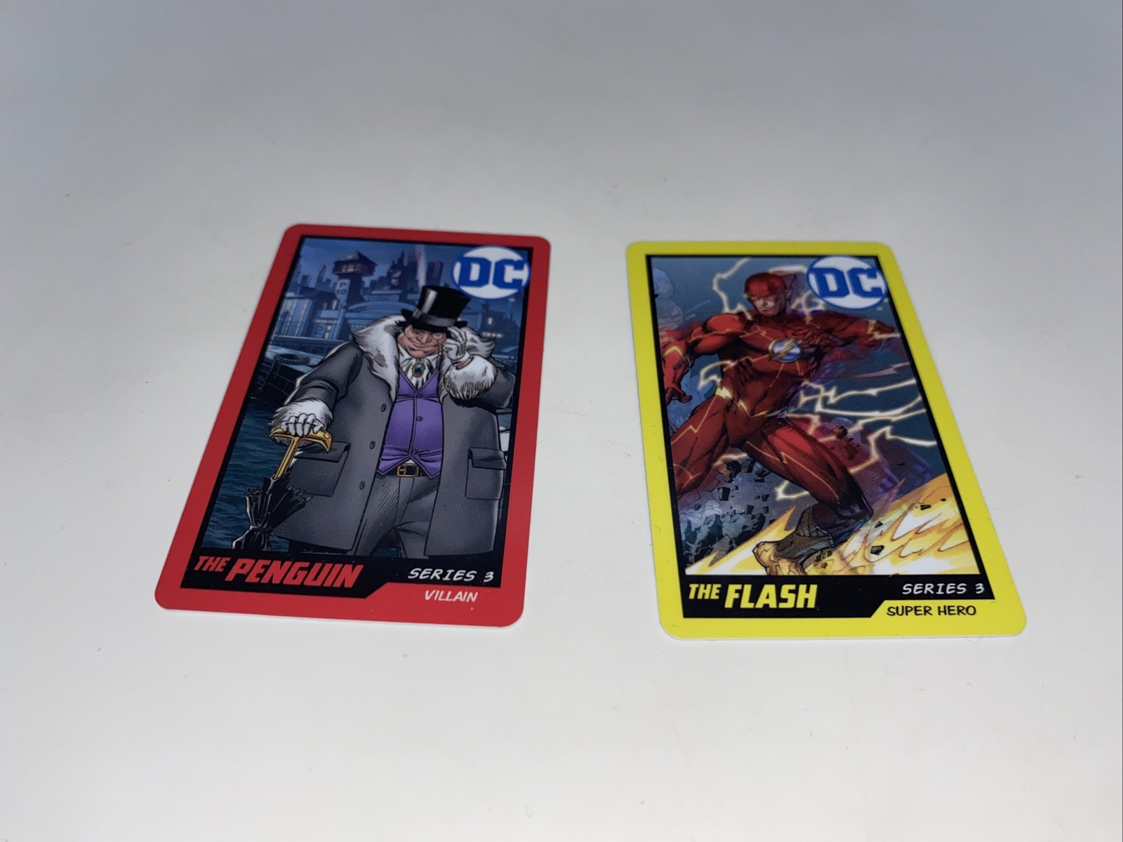 DC Comics Arcade Series 3 Card Set The Penguin #14 and Flash #3 Brand ...