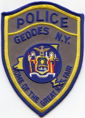 GEDDES NEW YORK Home of The Great NY State Fair POLICE PATCH | eBay