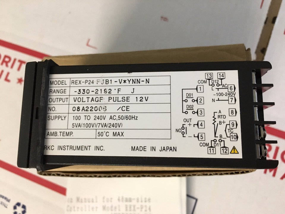 RKC REX-P24 FJB1-V*YNN-N TEMPERATURE CONTROLLER, NEW, WARRANTY | eBay