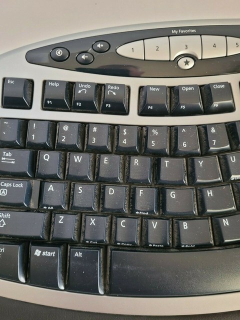 Microsoft Model 1027 Wireless Comfort Keyboard 1.0a for sale online | eBay