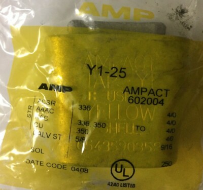TE CONNECTIVITY AMPACT AMP WEDGE CONNECTOR, 336 SERIES, 500KV, Y1-25 ...