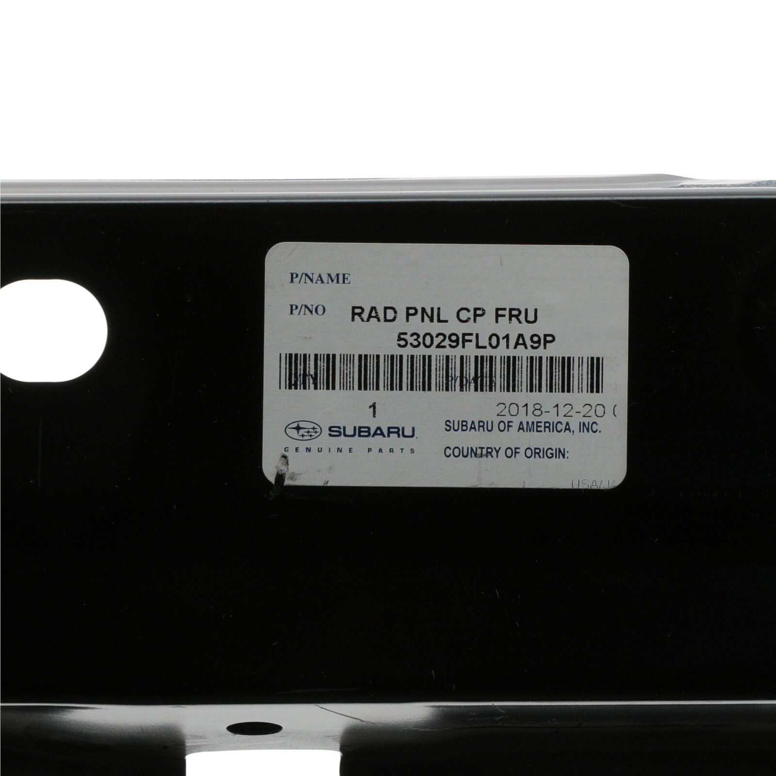 OEM NEW 2017-2023 Subaru Impreza Radiator Upper Panel Complete ...