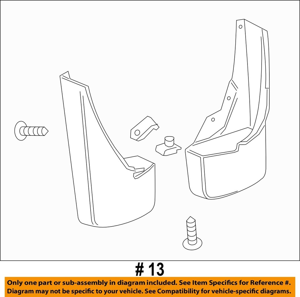 Chevrolet GM OEM Silverado 1500 Pick Up Box Bed-Mud Flap Splash Guard ...