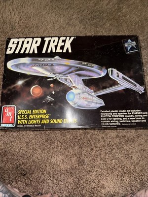 NOS NISB AMT #6957 Star Trek Special Edition U.S.S. Enterprise Lights ...