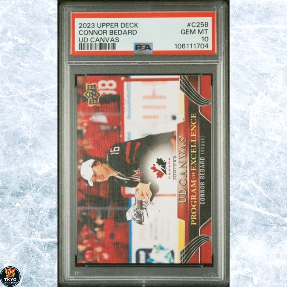 2023 UPPER DECK C258 CONNOR BEDARD UD CANVAS PROGRAM OF EXCELLENCE ...