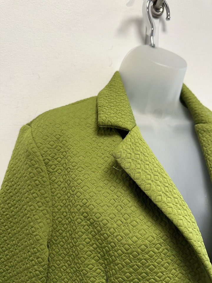 NEW! Dixon Medium pistachio green textured unlined jacket blazer with ...