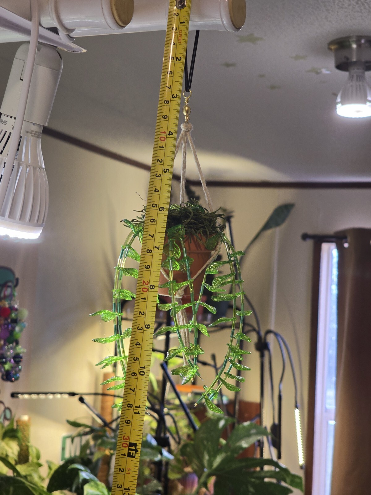 Handmade Mini Beaded Pothos Forever Plant To Hang in Car or House ...