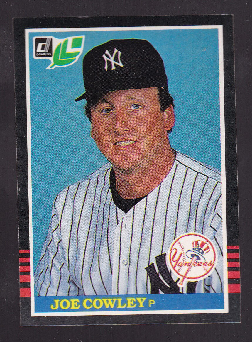 1985 Donruss Leaf Joe Cowley #58 New York Yankees | eBay