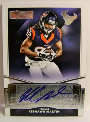 KESHAWN MARTIN TEXANS AUTO AUTOGRAPH DONRUSS SIGNATURE SERIES FOOTBALL ...