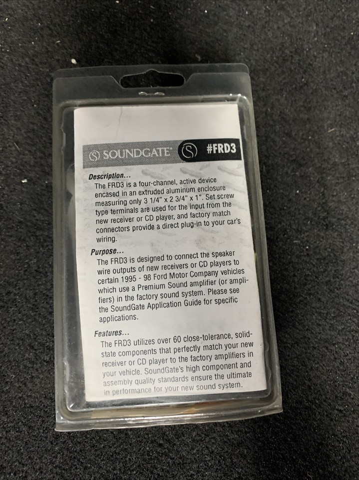 Soundgate FRD3 Ford Premium Factory Sound Systems | eBay