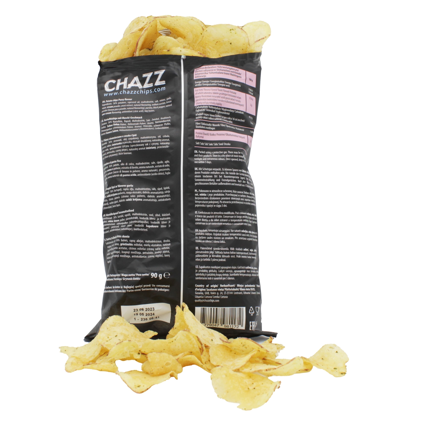 CHAZZ Pussy Flavour Chips Kartoffelchips Fun Spaß JGA Limited Edition ...