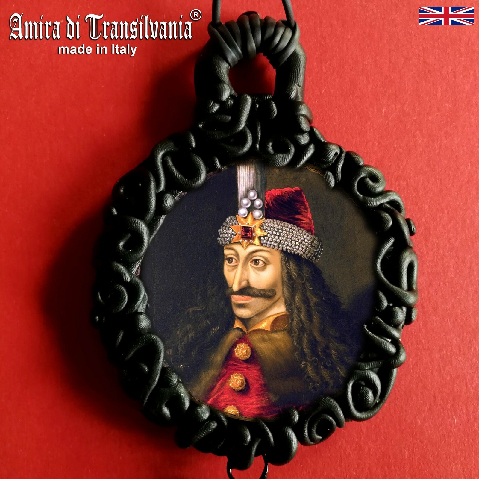 dracula transilvania vampire talisman collier amulette pendentif charme ...