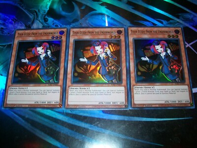 3x Tour Guide From the Underworld 1st Edition Super Rare RA01-EN005 Yu ...