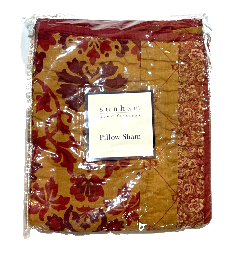 BEAUTIFUL SUNHAM HOME FASHIONS 21" X 27" QUILTED 100% COTTON PILLOW ...