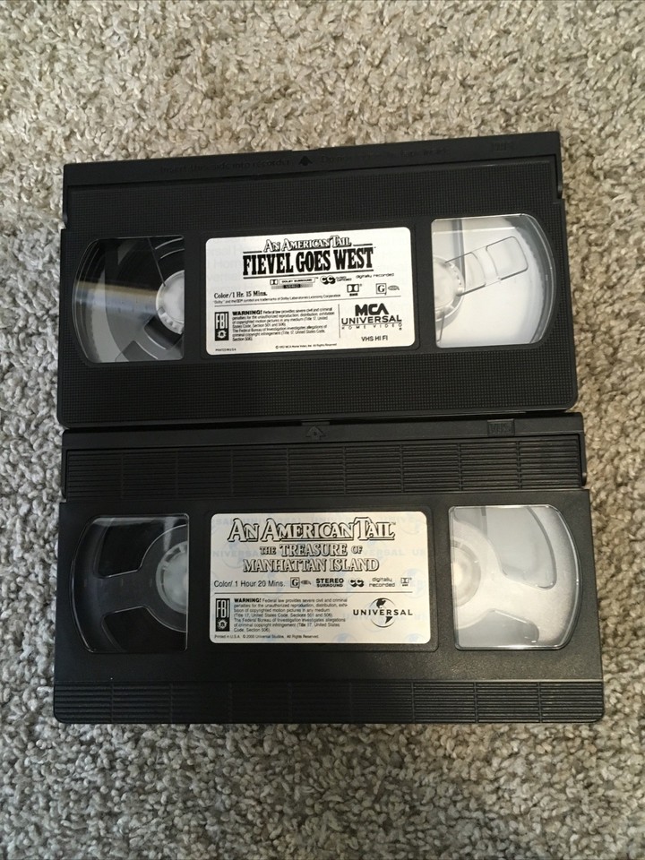 An American Tail 2 VHS Lot Fievel Goes West Children’s Classics ...