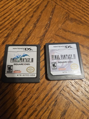 NINTENDO DS FINAL FANTASY III & IV SQUARE ENIX CARTRIDGES ONLY | eBay