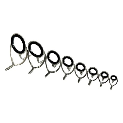 8Pcs Fishing Rod Top Rings Tip Eye Guide Fishing Rod Guide Repair ...