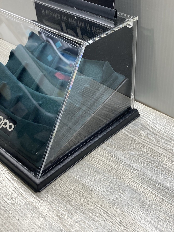 Vintage Zippo Lighter Store Display Case - w/Lock & Keys! BRAND NEW IN ...