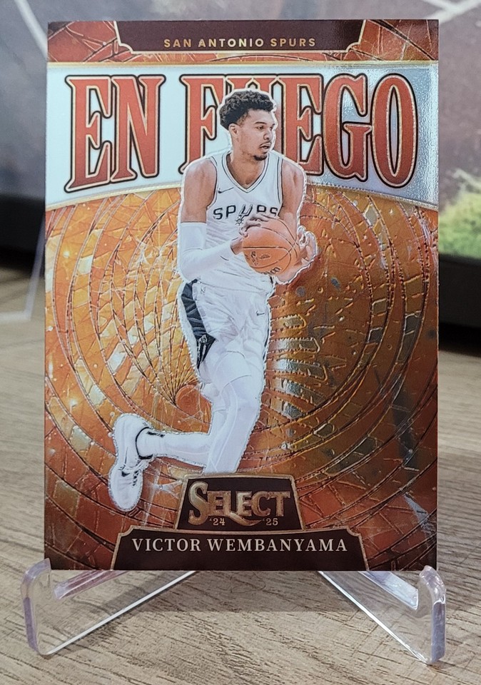 2024-25 Panini Select - En Fuego Victor Wembanyama #8 Spurs | eBay