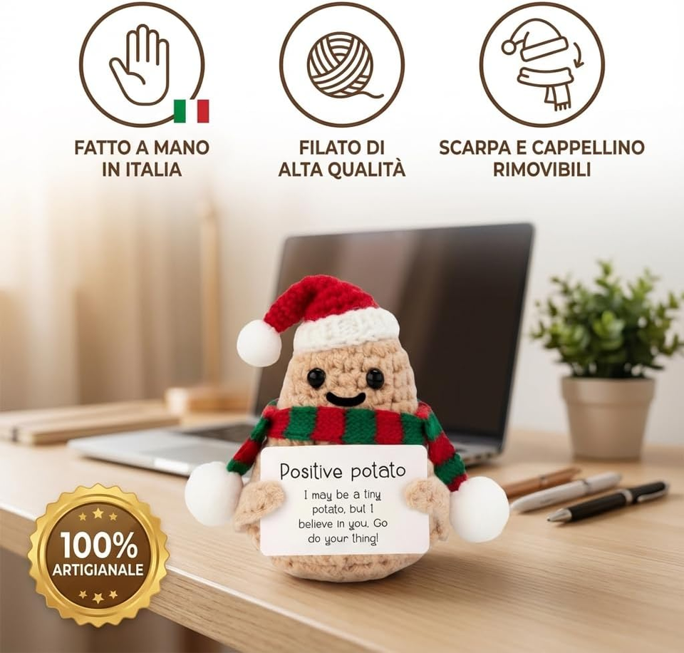 Positive Potato Idea Regalo Natale | Mini Peluche - Regalo Originale ...
