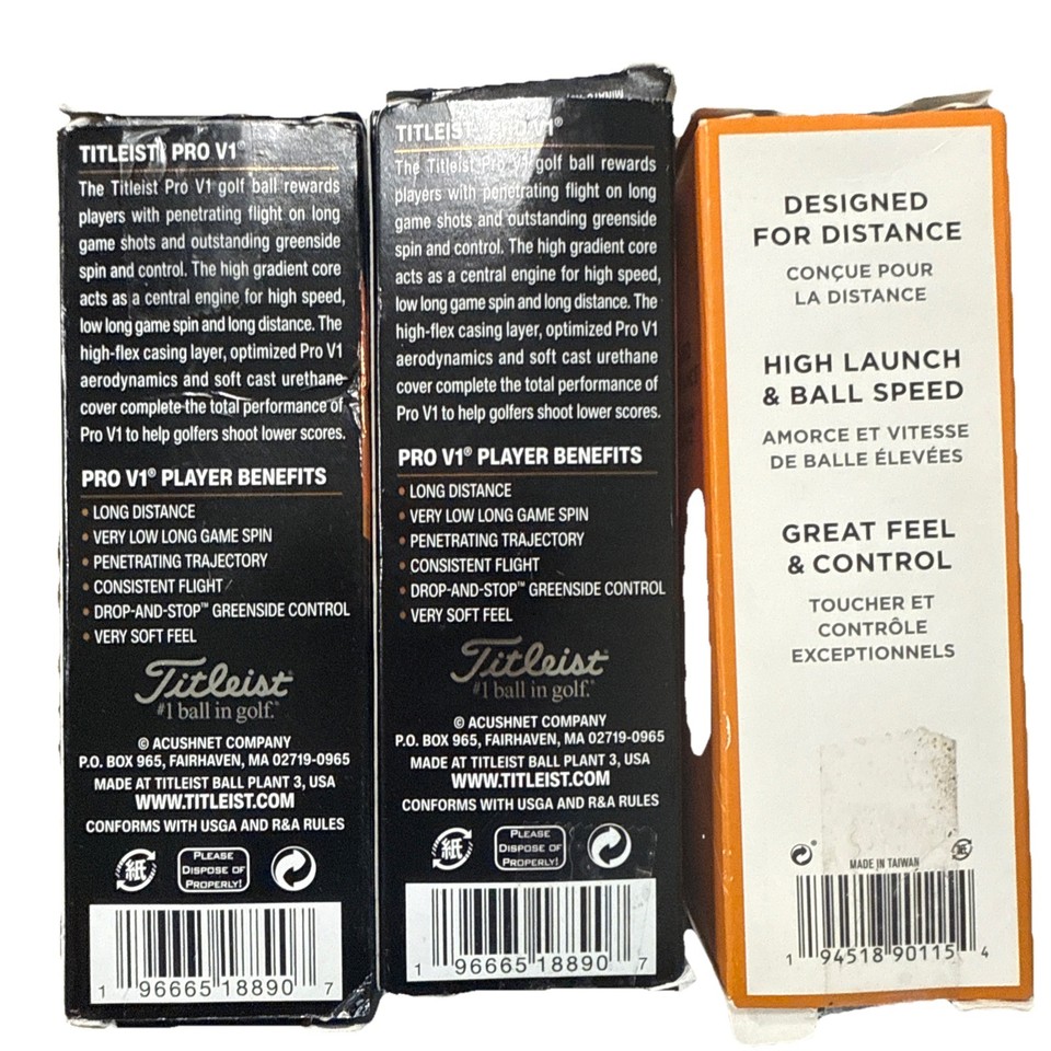 Callaway Warbird Titleist V1 Brand New Golf Balls (9) Branding Logos | eBay