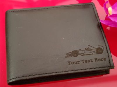 Formula 1 Car personalised Leather Mens Wallet (F1 One Two 2 ...
